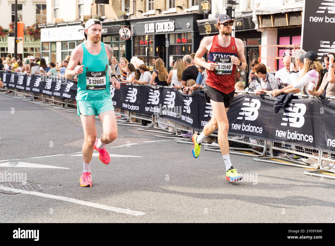 London, UK, 1st September 2024: Runner reaching the final 100 meters at ...