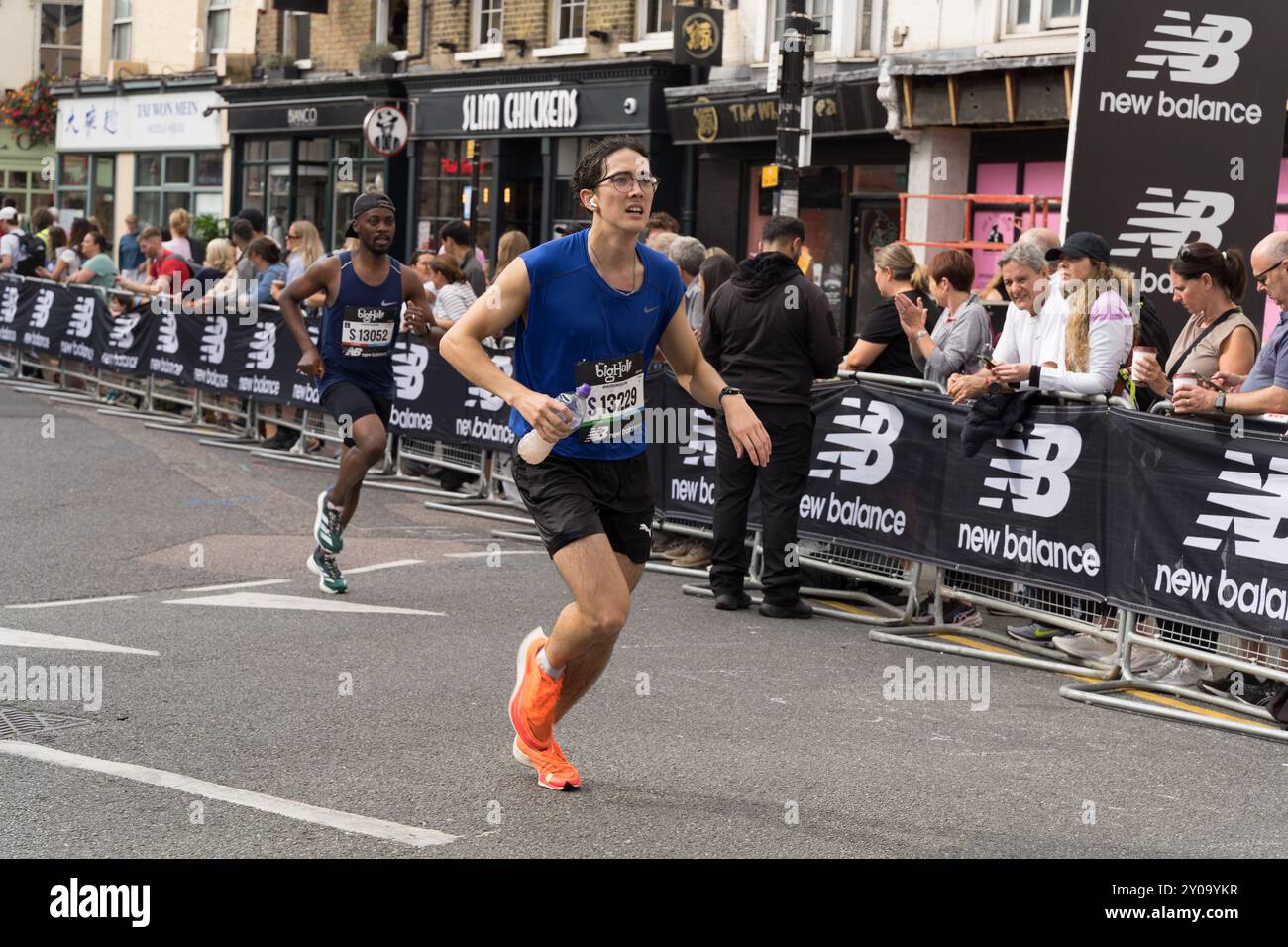 London, UK, 1st September 2024: Runner reaching the final 100 meters at ...