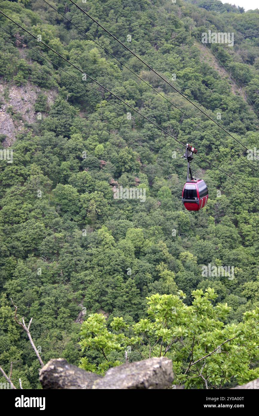 Cable car from Thale to the Hexentanzplatz (Harz Mountains Stock Photo ...