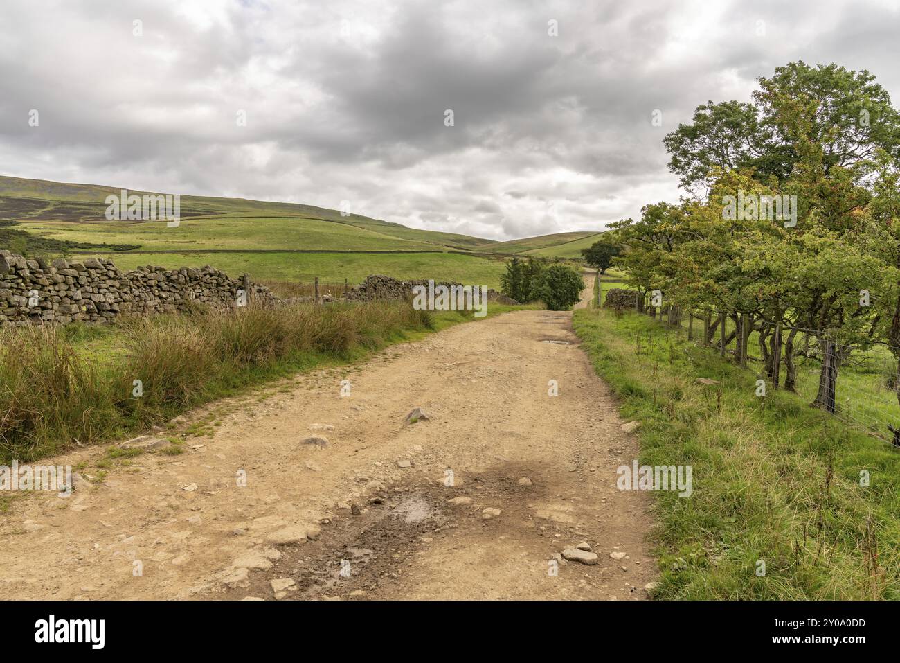 North Pennines landscape on the way between Dufton and High Cup Nick in ...