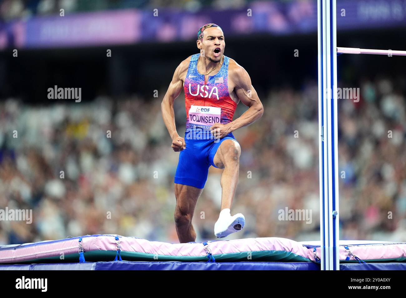 USA's Roderick Townsend competes in the Men's High Jump T47 Final at ...