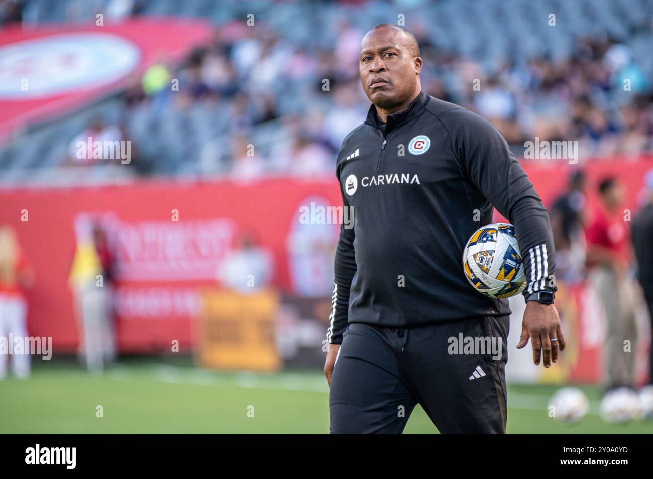 Soldier field chicago fire fans hi-res stock photography and images - Alamy