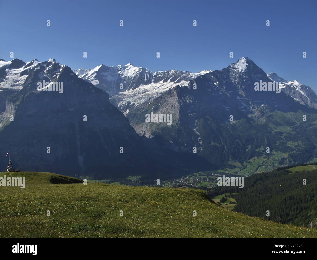 Grindelwald and Eiger Stock Photo - Alamy