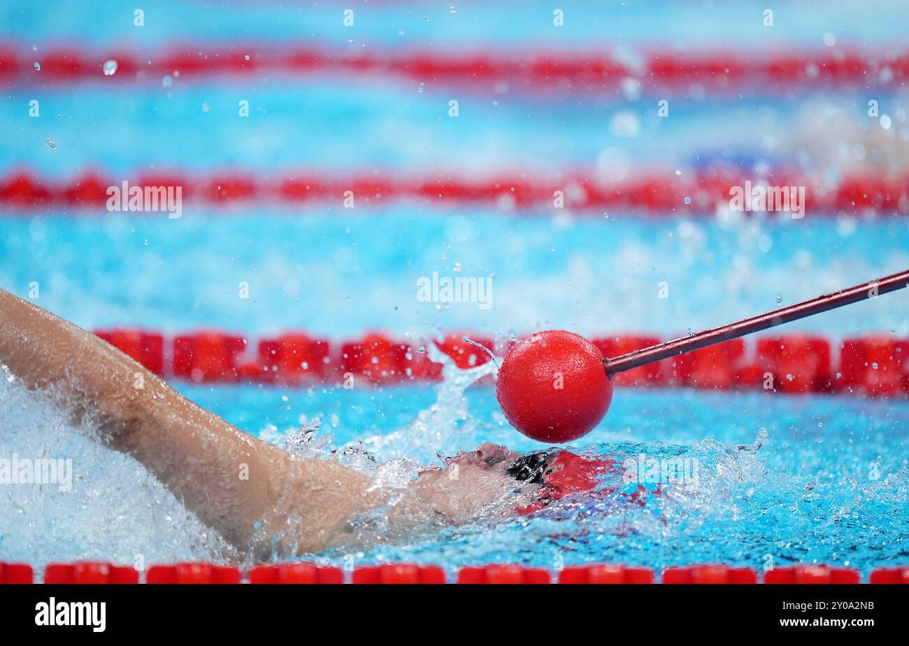 Iceland's Mar Gunnarsson during the Men's 100m Backstroke, S11 Final at ...