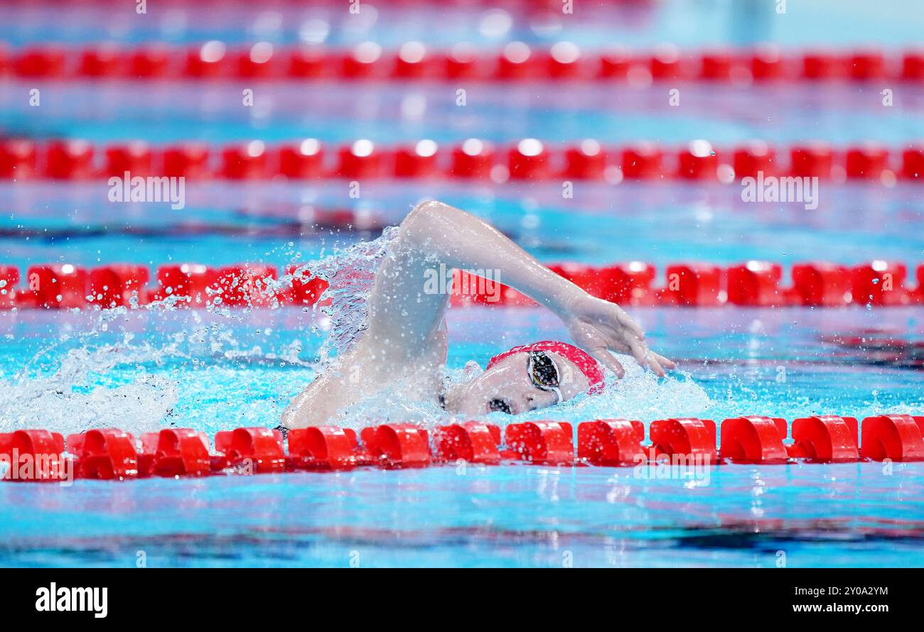 Great Britain's Poppy Maskill during the Mixed 4x100m Freestyle Relay ...