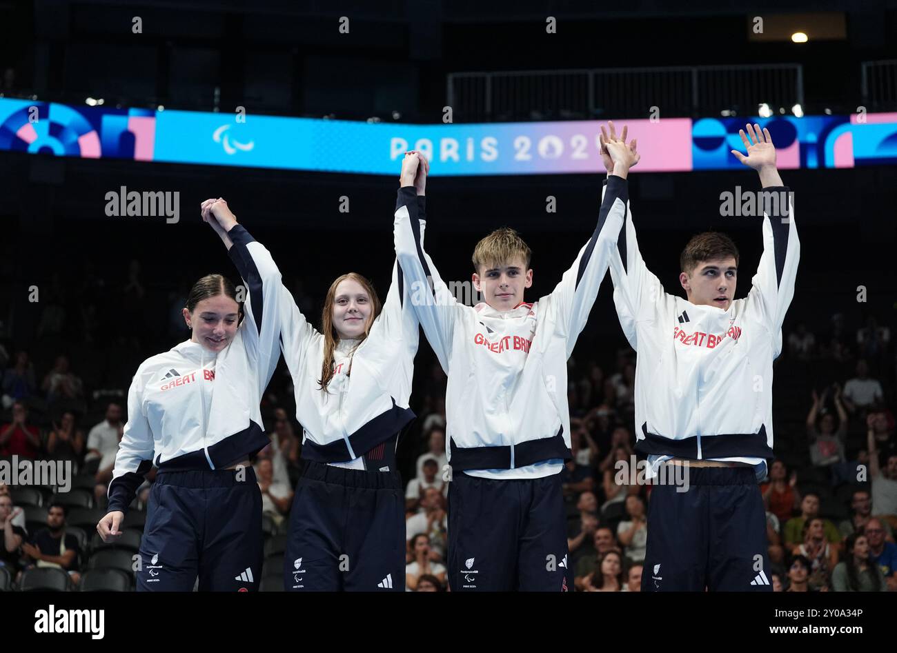 Great Britain's Willaim Ellard, Rhys Darbey, Poppy Maskill and Olivia ...