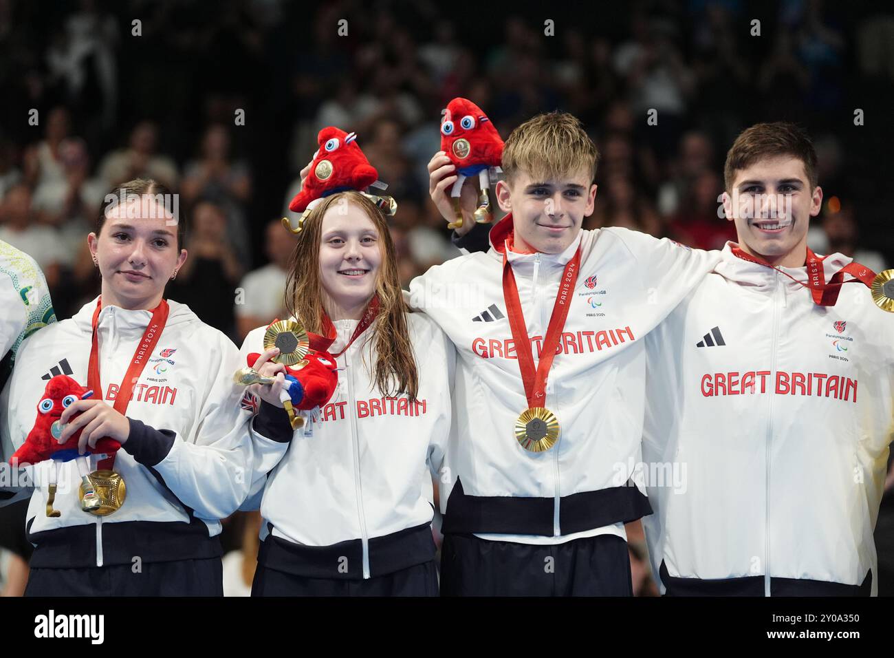 Great Britain's Willaim Ellard, Rhys Darbey, Poppy Maskill and Olivia ...