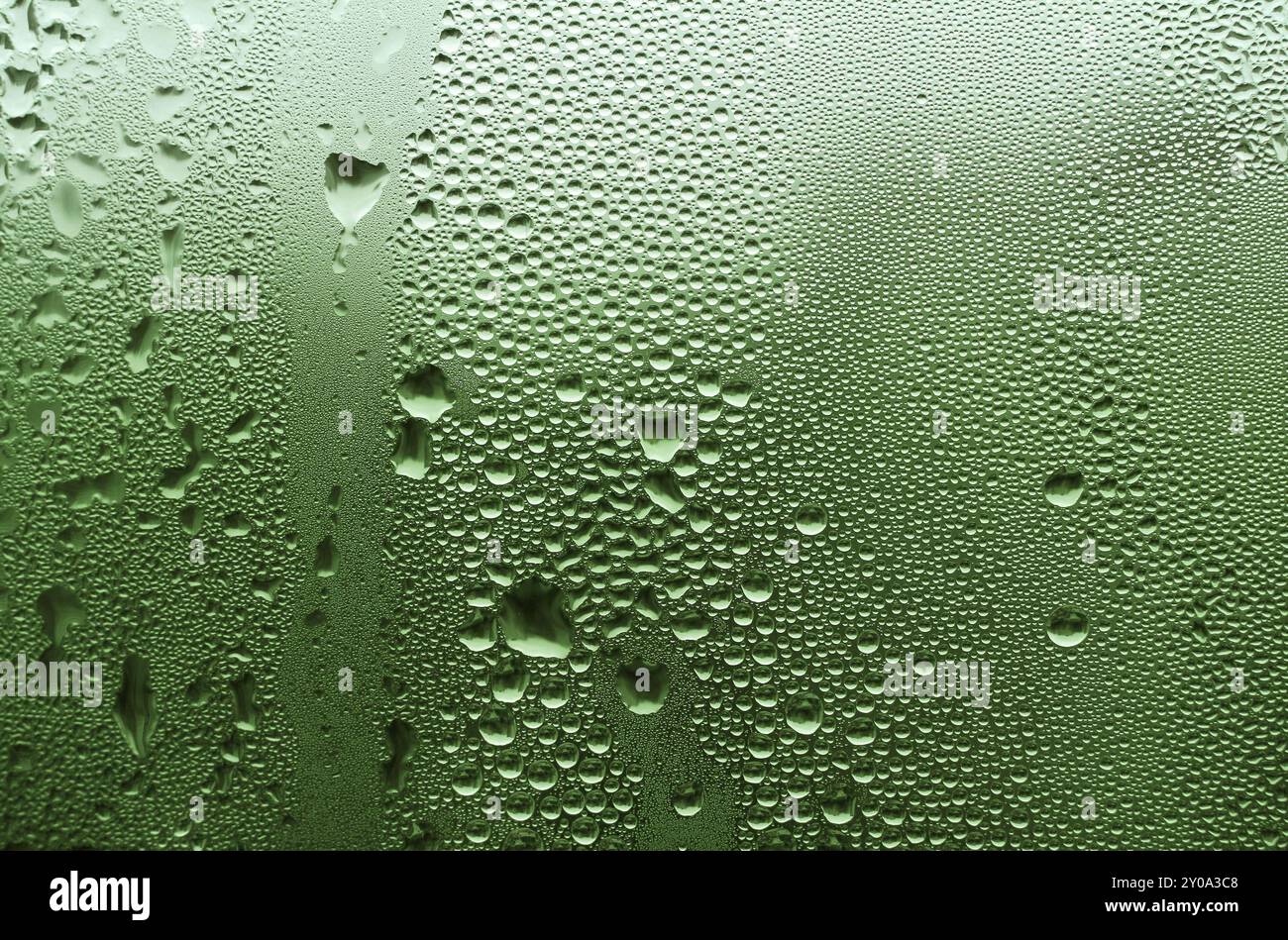 Natural large and fine water drops on glass Stock Photo - Alamy