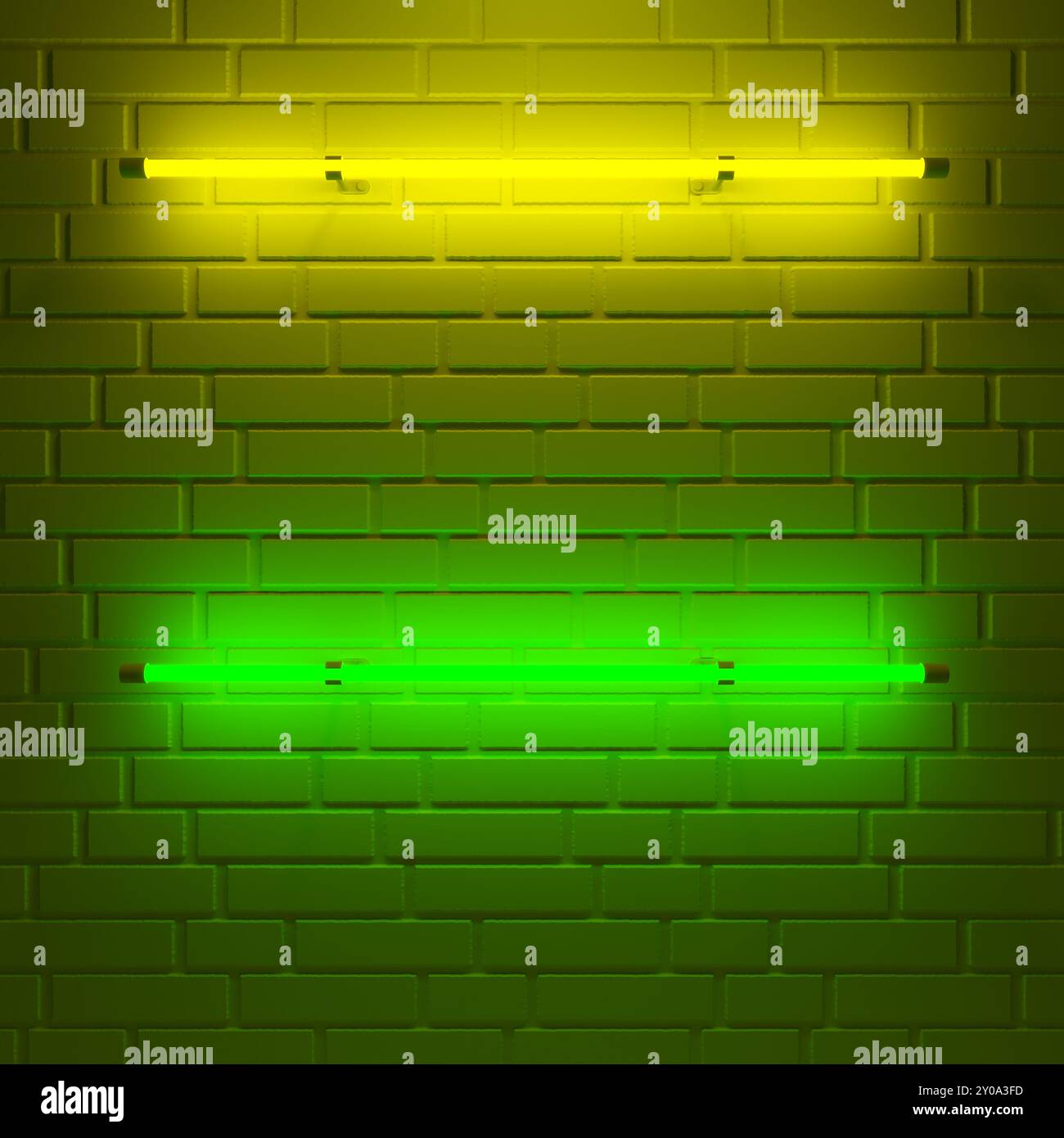 Abstract multi colored neon light lines. 3d illustration Stock Photo ...