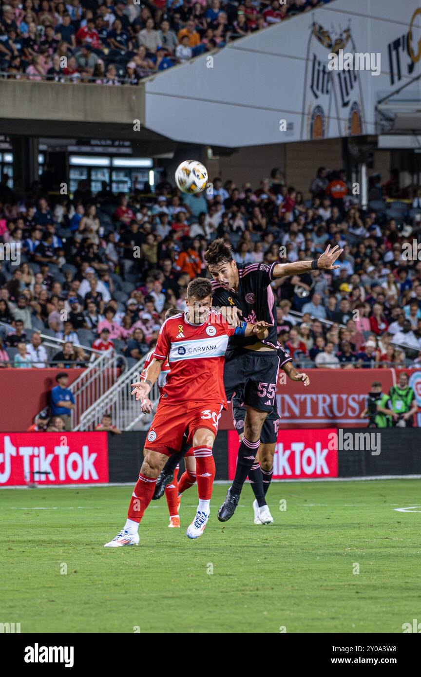 Soldier field chicago fire fans hi-res stock photography and images - Alamy