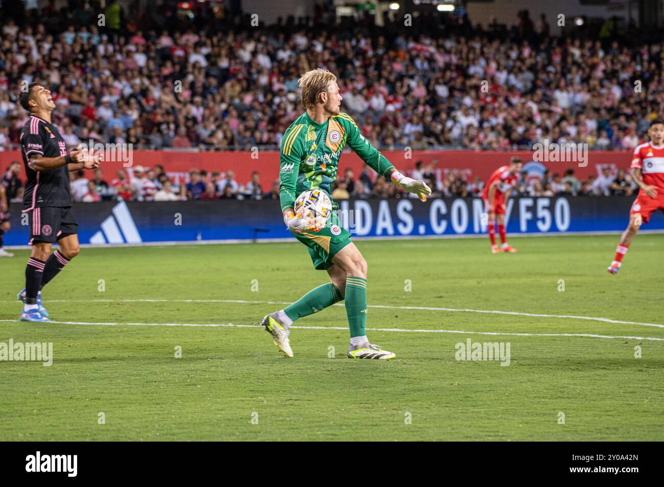 Soldier field chicago fire fans hi-res stock photography and images - Alamy