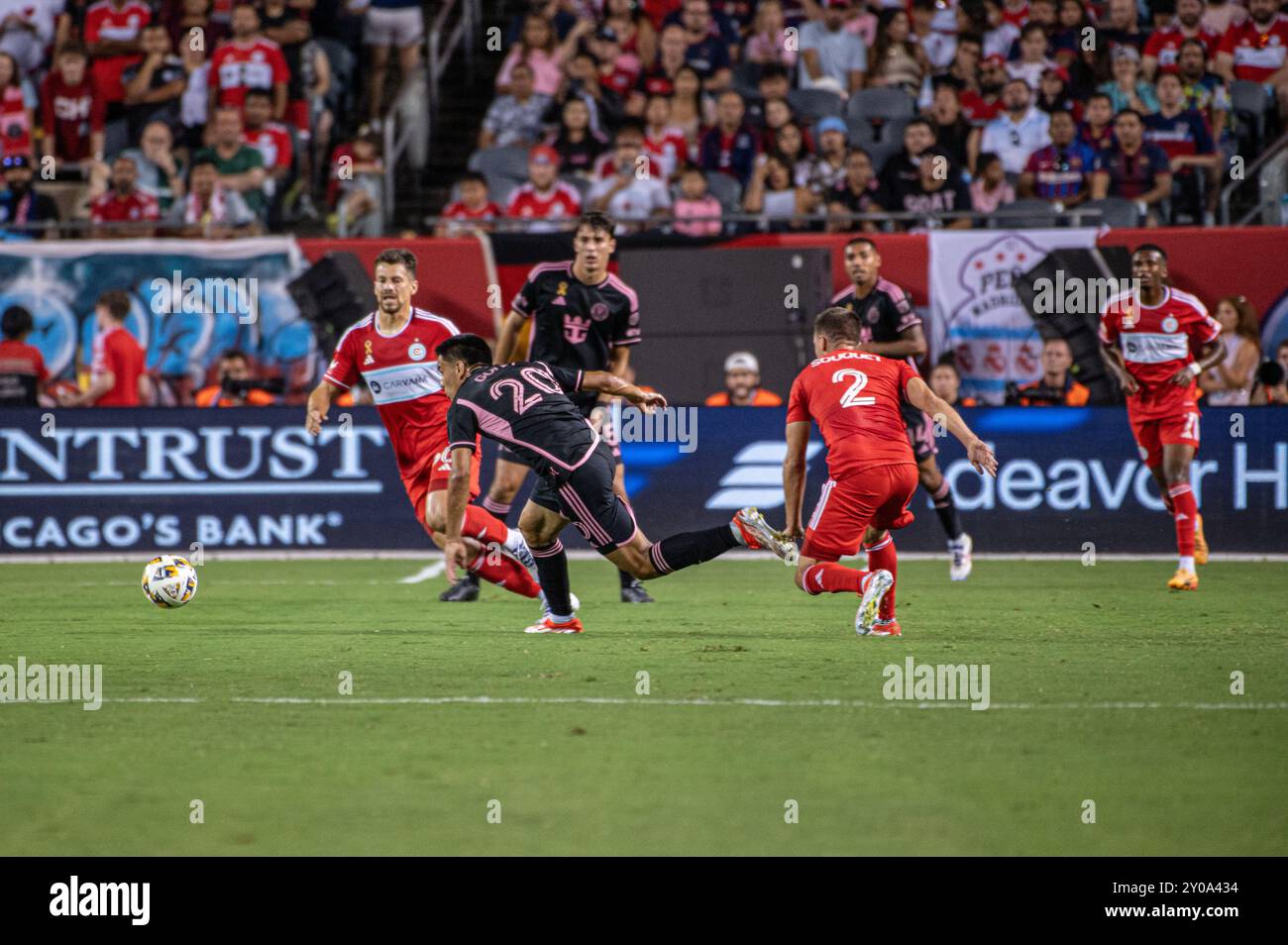 Soldier field chicago fire fans hi-res stock photography and images - Alamy