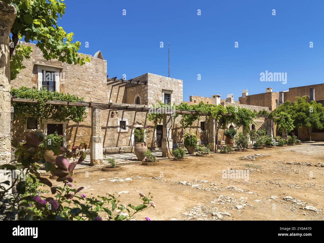 Arkadi Monastery, Crete Stock Photo - Alamy