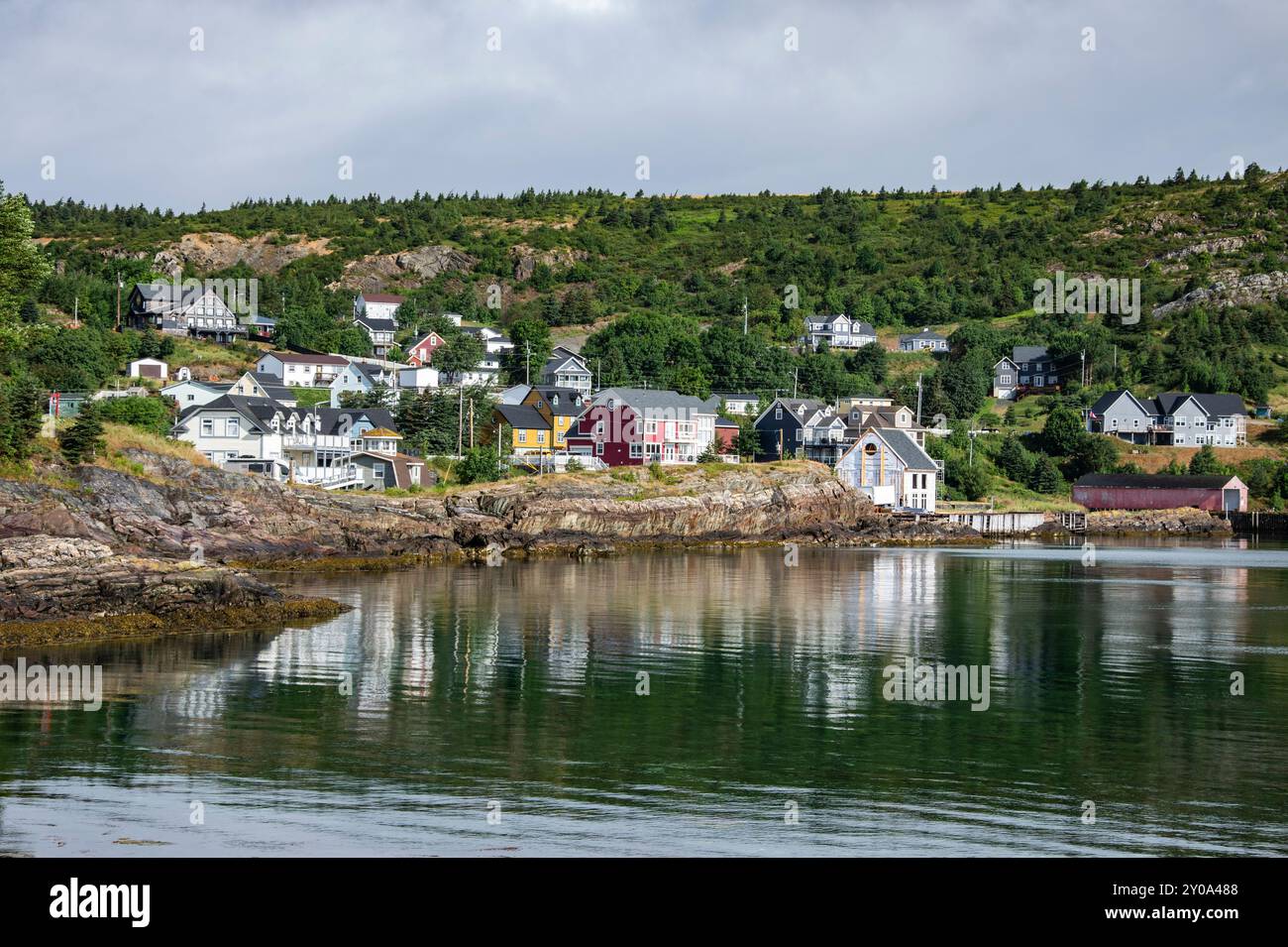 Quaint fishing village in Brigus, Newfoundland & Labrador, Canada Stock ...