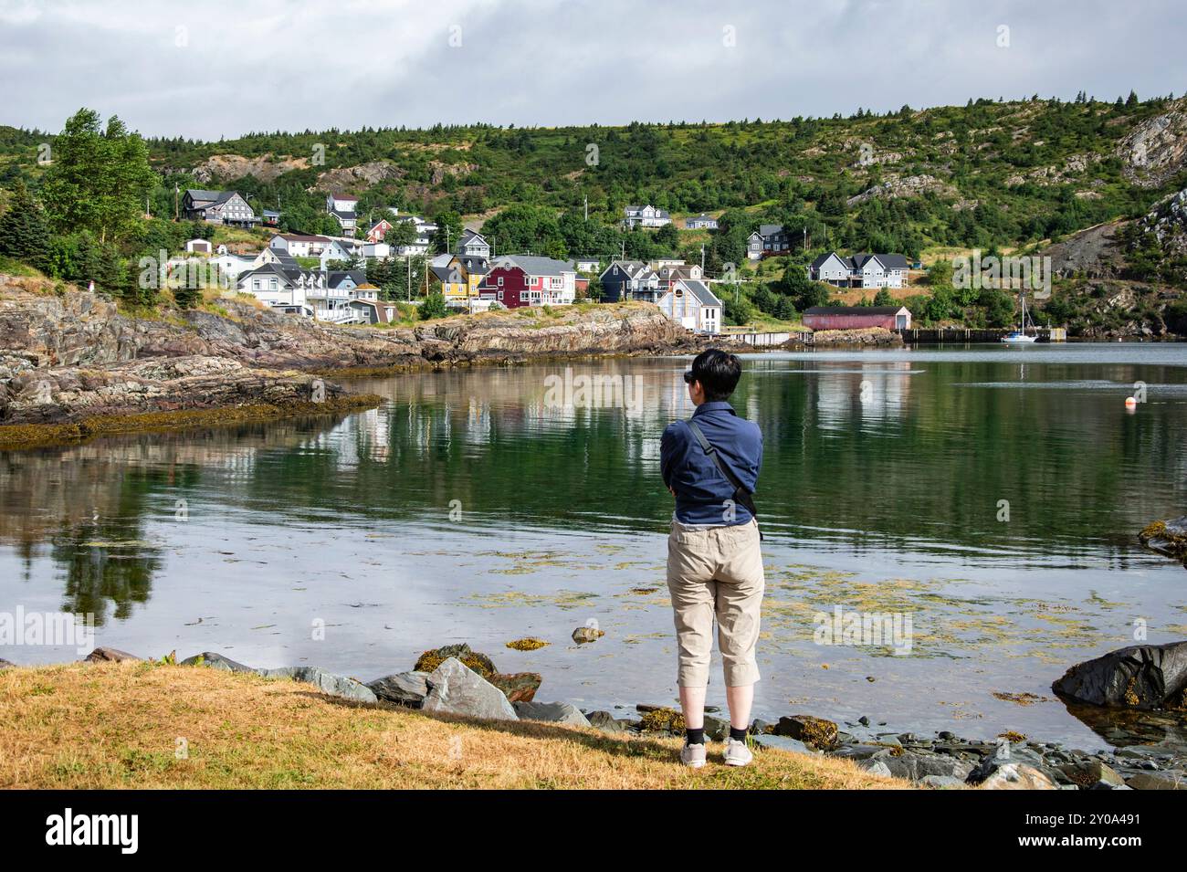 Quaint fishing village in Brigus, Newfoundland & Labrador, Canada Stock ...