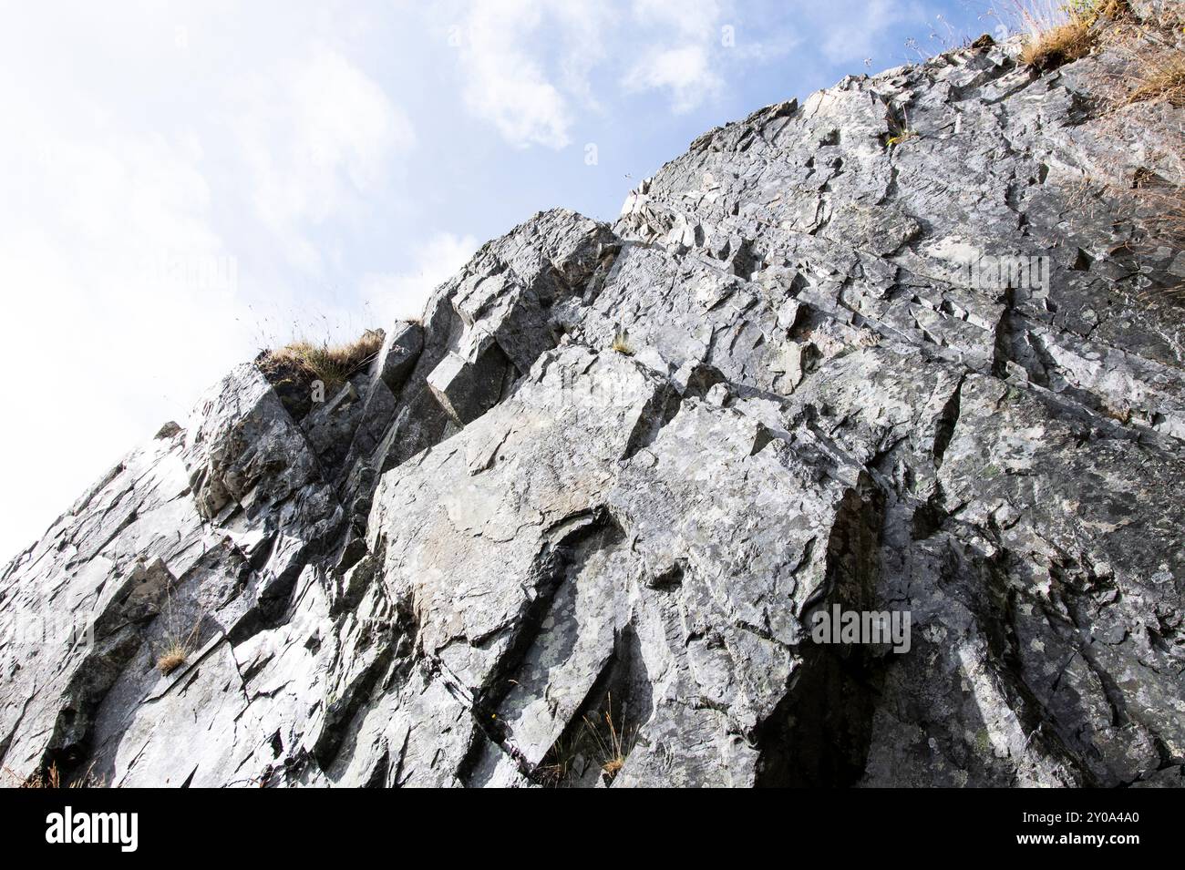 Looking up the cliff from the tunnel in Brigus, Newfoundland & Labrador ...