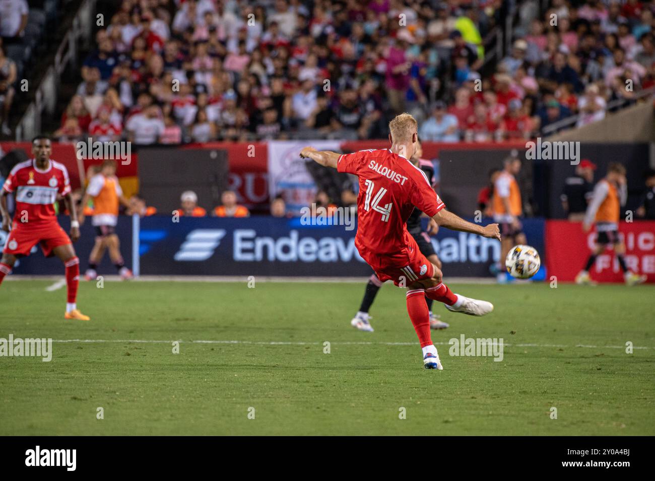 Chicago fire soldier field stadium hi-res stock photography and images ...