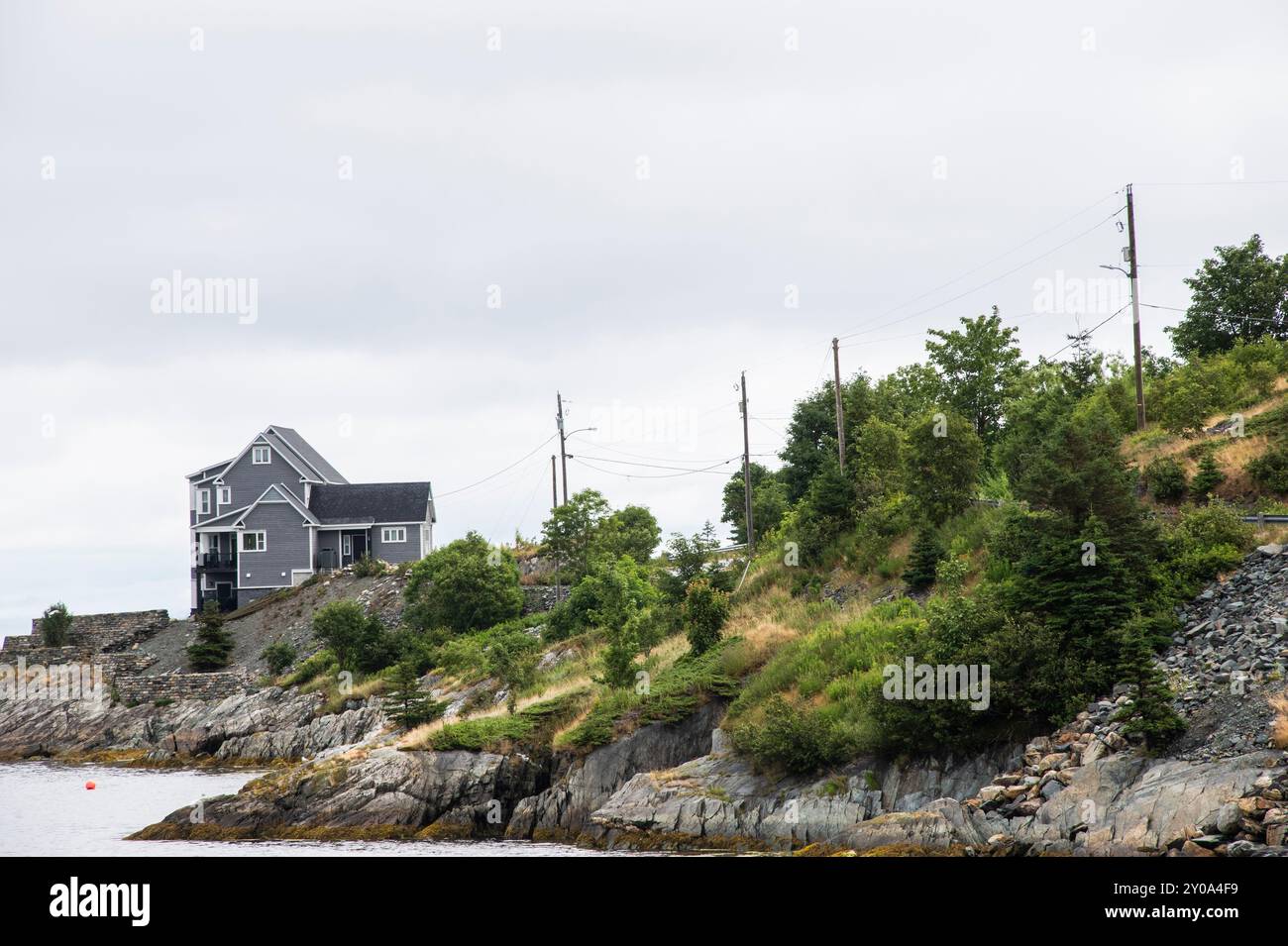 Waterfront house in Brigus, Newfoundland & Labrador, Canada Stock Photo ...