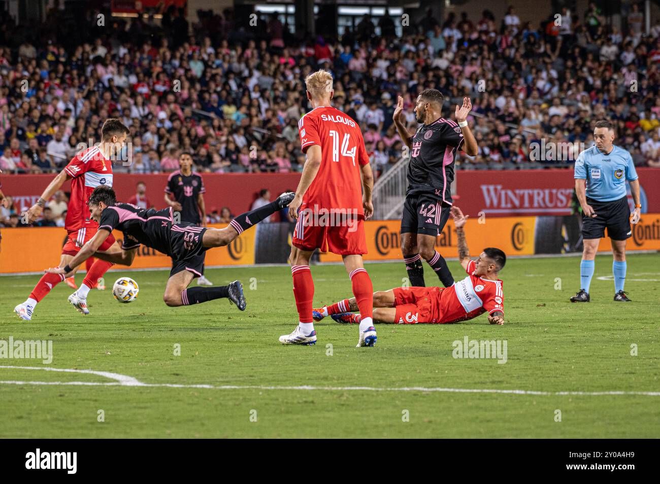 Soldier field chicago fire fans hi-res stock photography and images - Alamy