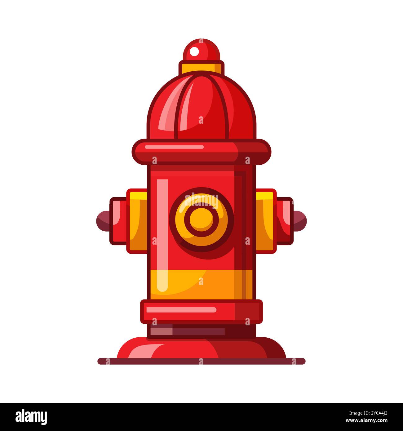 Fire hydrant icon. Red fire hydrant icon isolated on white background ...