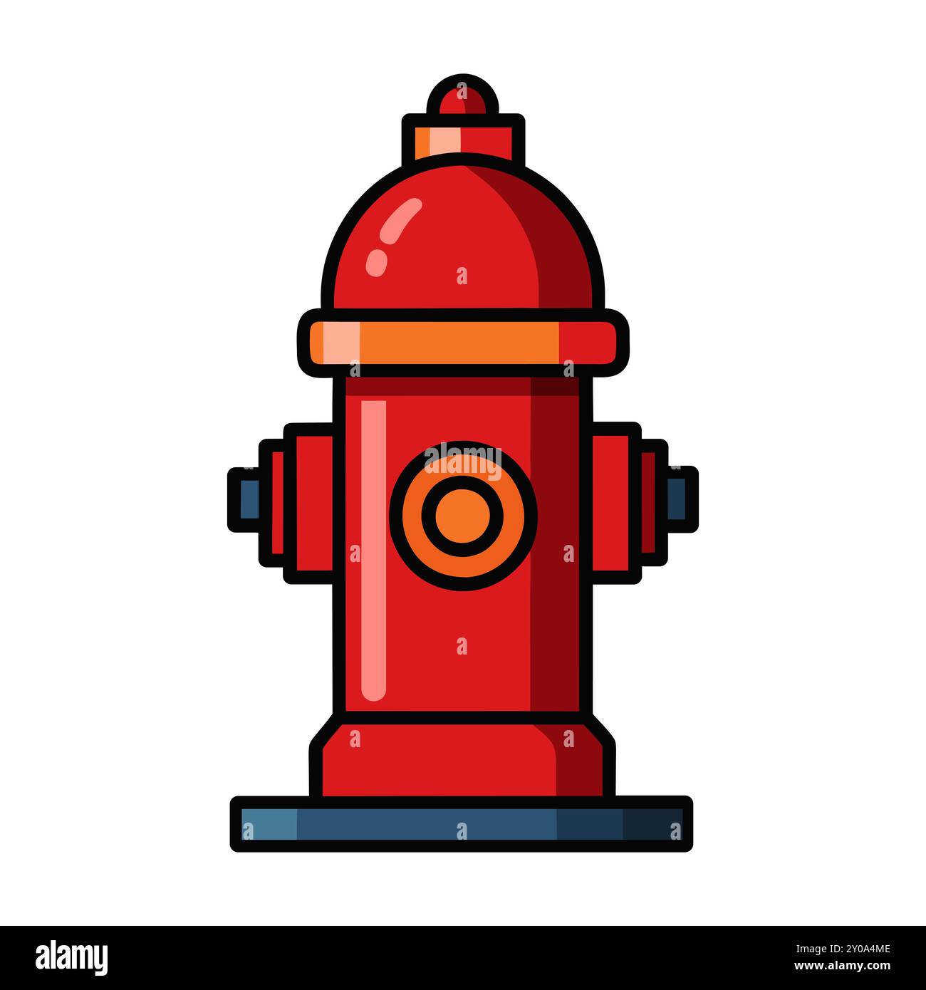 Fire hydrant icon. Red fire hydrant icon isolated on white background ...