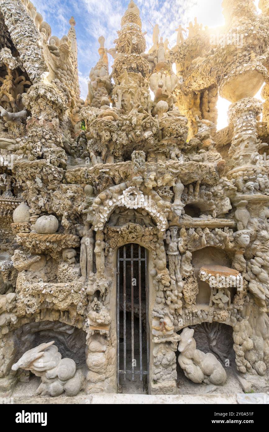 The postman Cheval Ideal Palace museum in France Stock Photo - Alamy