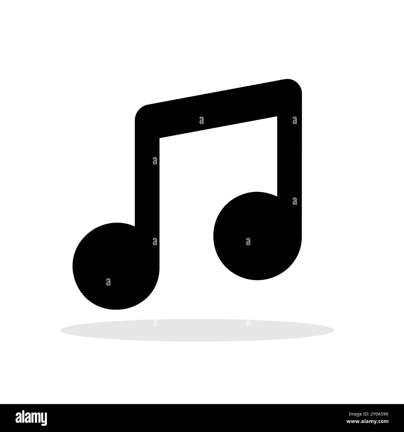 Music icon. Music note icon. Musical note in flat design. Vector ...