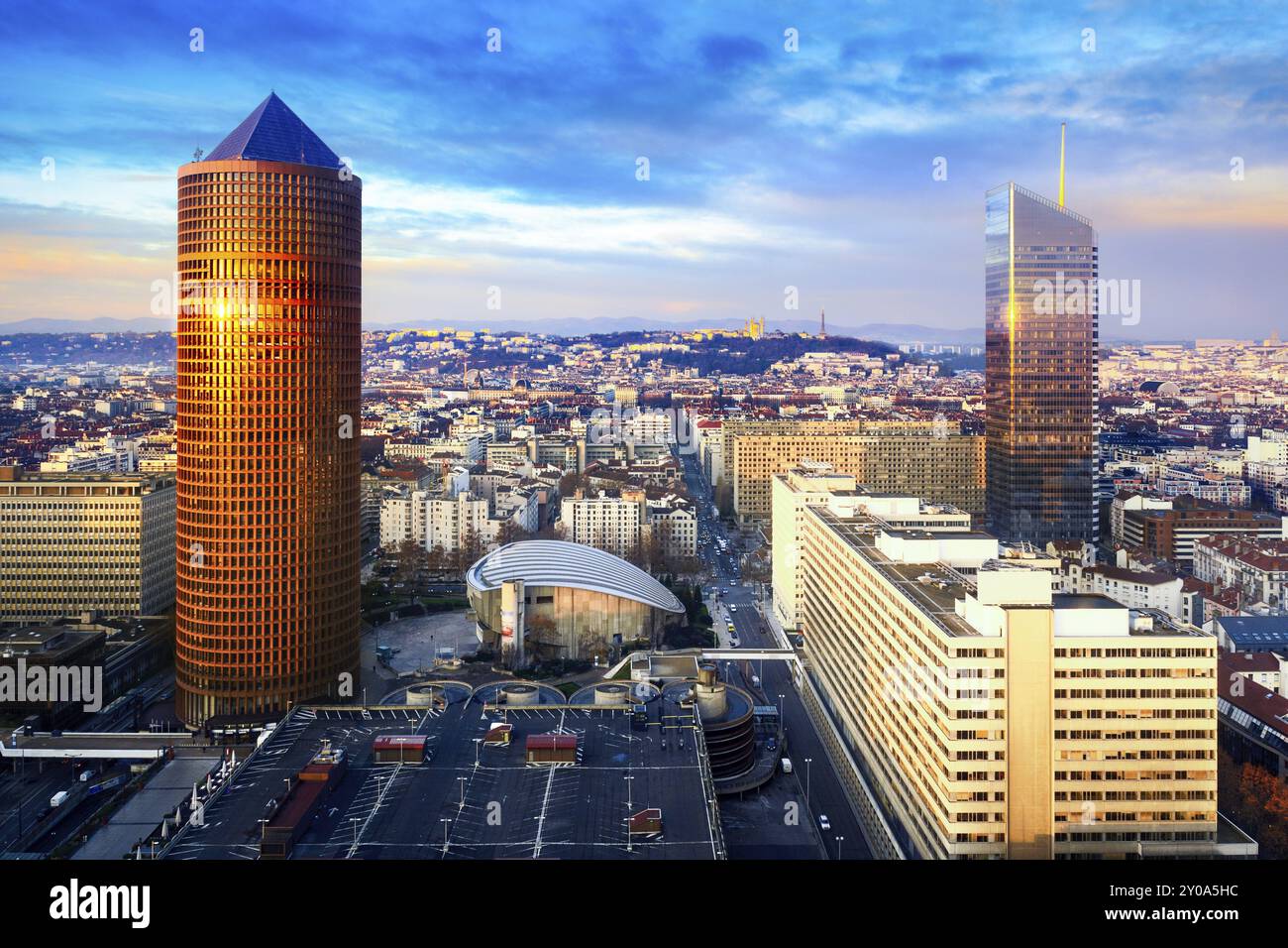 Business towers and buildings at Lyon city Stock Photo - Alamy