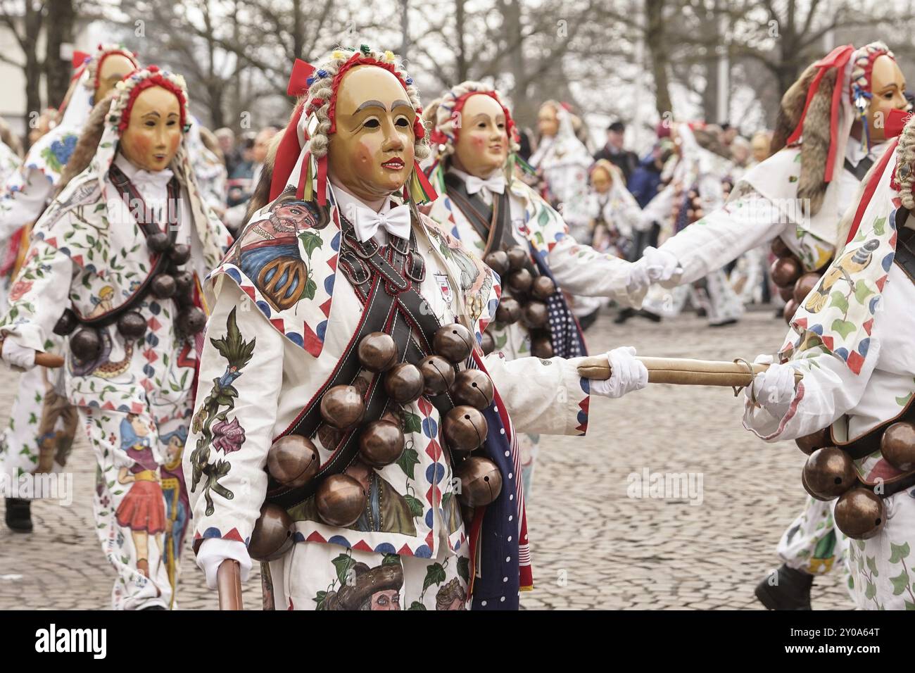 Swabian-Alemannic carnival in Schoemberg Stock Photo - Alamy