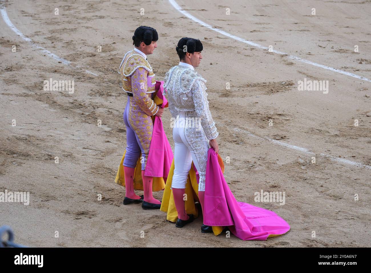Bullfighter Ruben Pinar during the bullfight of Corrida de Toros in the ...