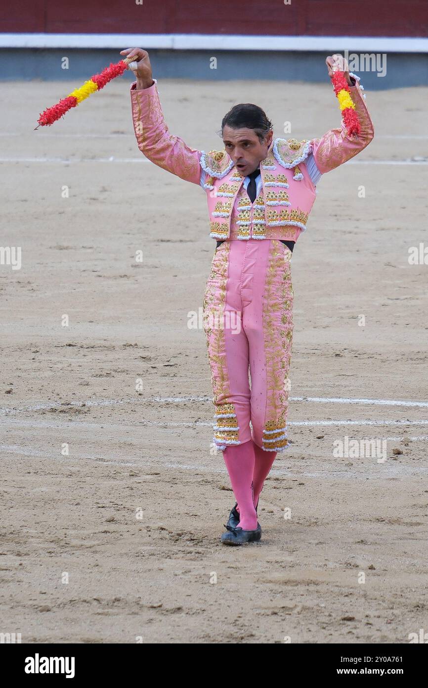 Bullfighter Sanchez Vara during the bullfight of Corrida de Toros in ...