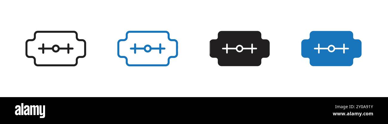 Blade icon linear vector graphics sign or symbol set for web app ui Stock Vector Image & Art - Alamy