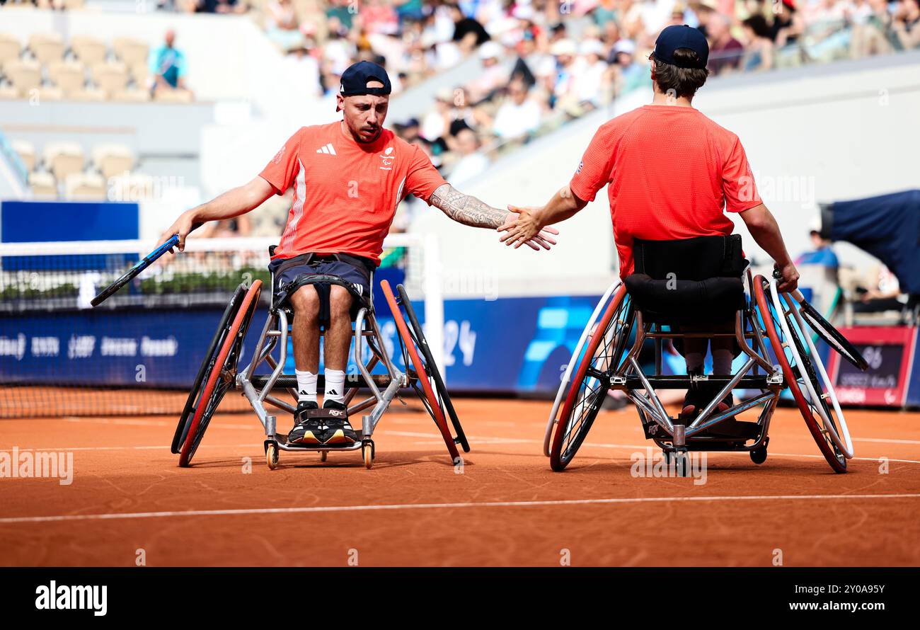 Paris, Sept. 1, 2024, Paralympic wheelchair tennis event. Andy ...
