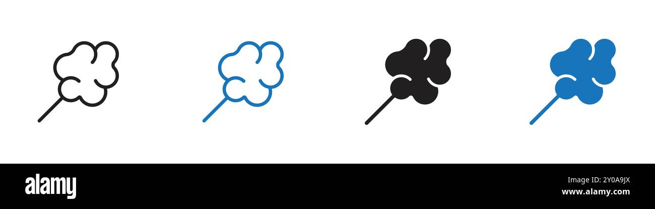 Cotton candy icon linear vector graphics sign or symbol set for web app ui Stock Vector Image ...