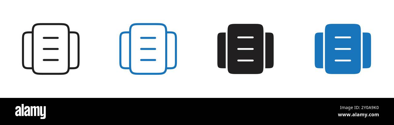 Broucher icon linear vector graphics sign or symbol set for web app ui Stock Vector Image & Art ...