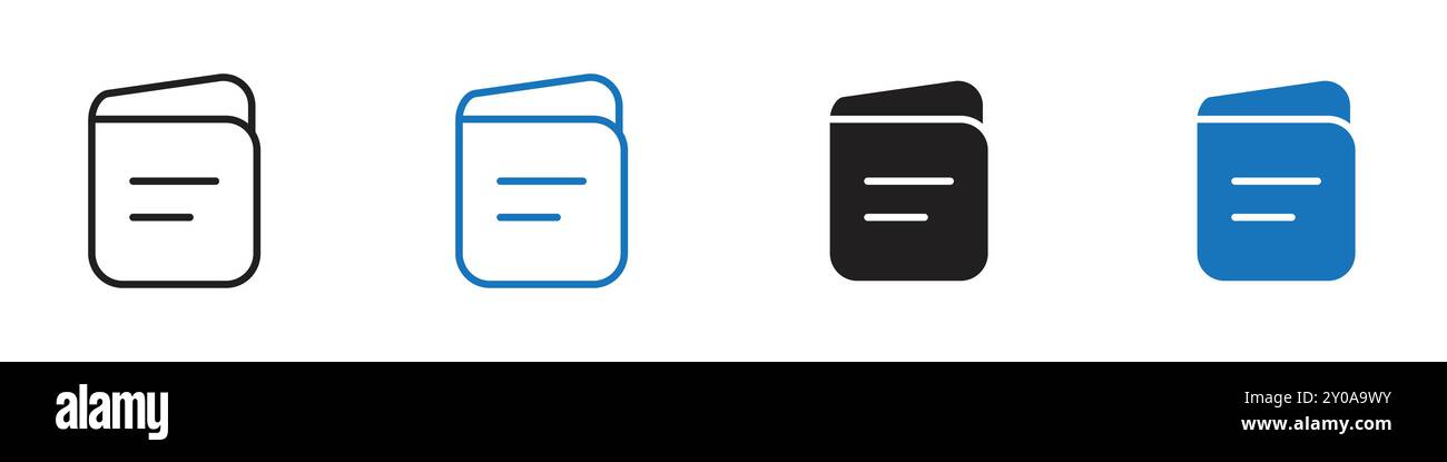 Document Icon Linear Vector Graphics Sign Or Symbol Set For Web App Ui Stock Vector Image And Art