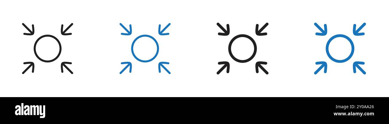 centralized icon linear vector graphics sign or symbol set for web app ui Stock Vector Image ...