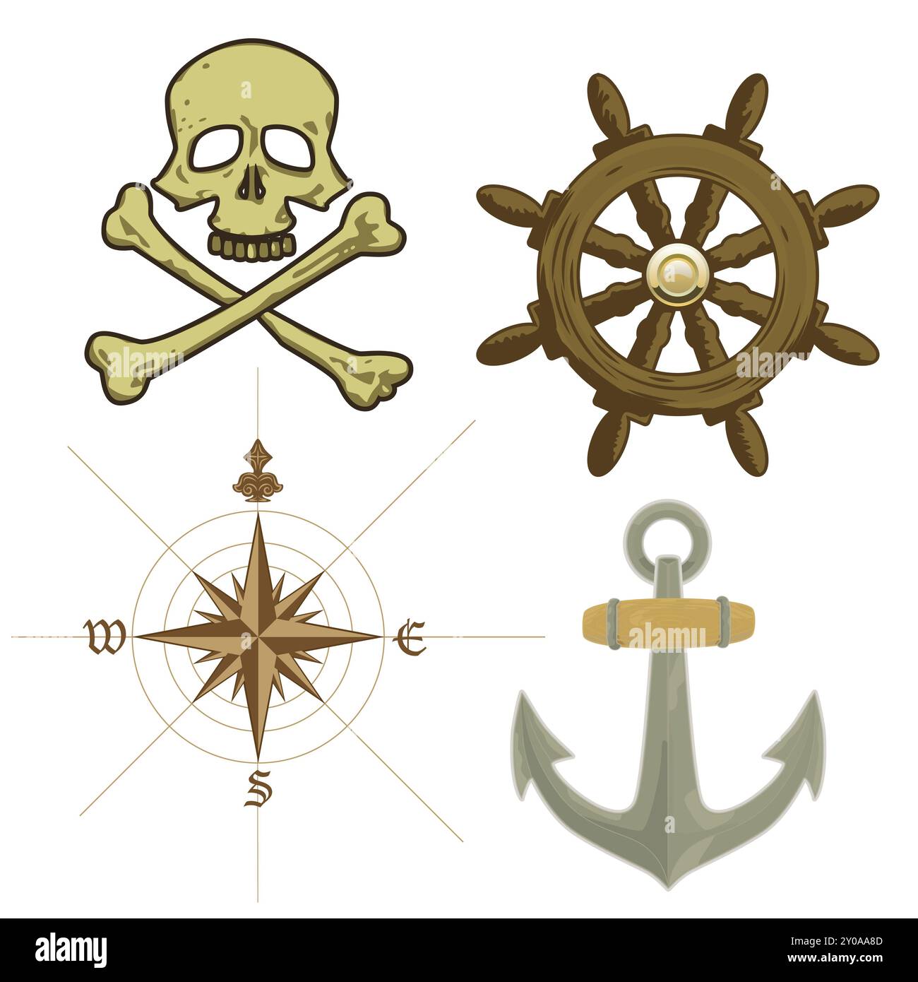 Pirate symbols hi-res stock photography and images - Alamy