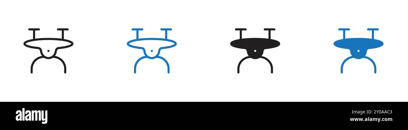 Drone icon linear vector graphics sign or symbol set for web app ui Stock Vector Image & Art - Alamy