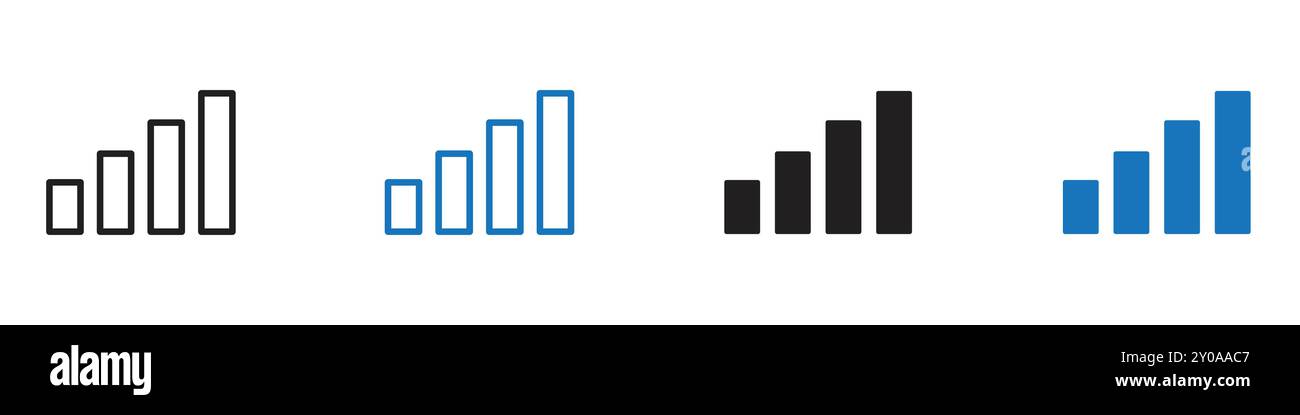 Growing graph icon linear vector graphics sign or symbol set for web app ui Stock Vector Image ...