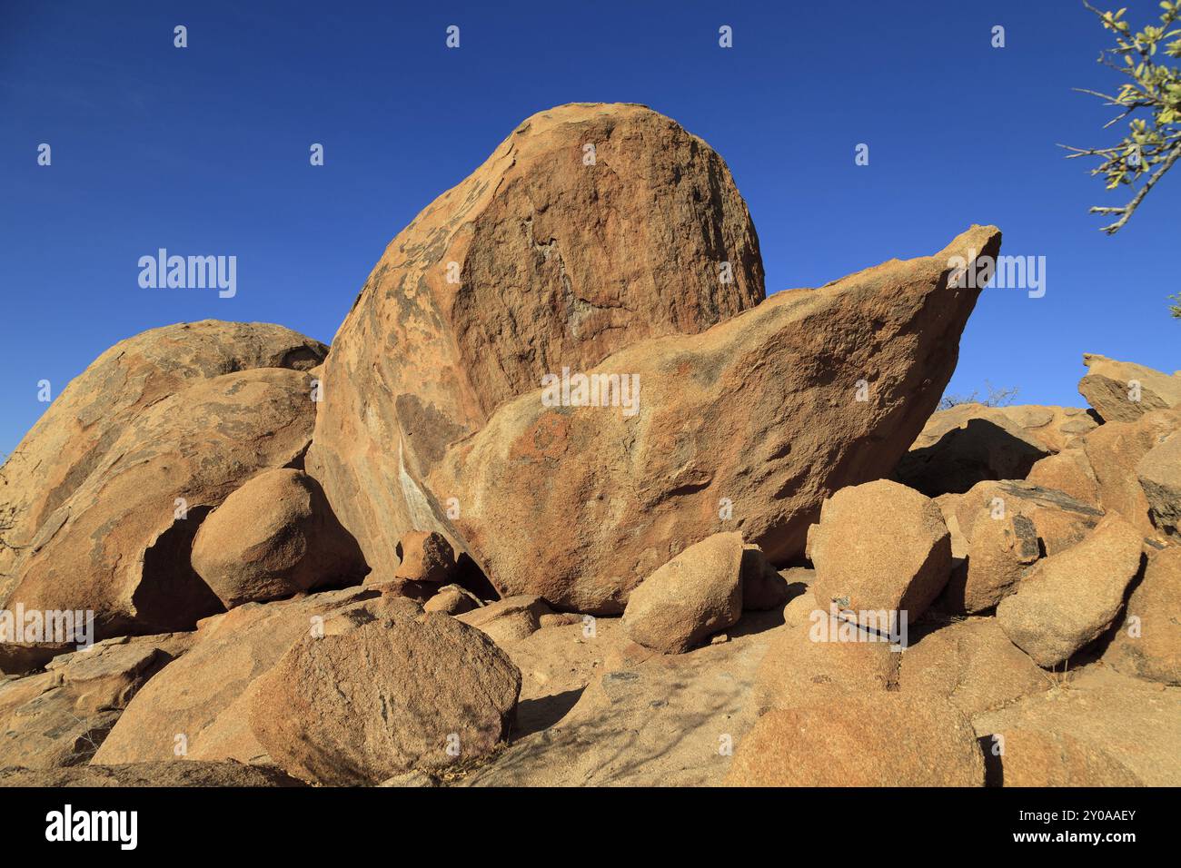 Rock formation in the Erongo Mountains in Namibia Stock Photo - Alamy
