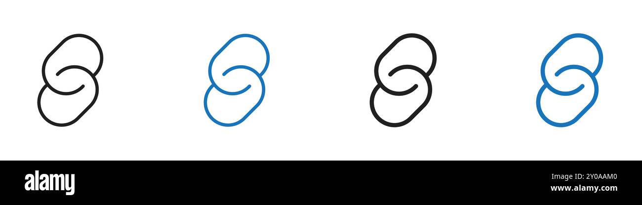 Link icon linear vector graphics sign or symbol set for web app ui Stock Vector Image & Art - Alamy