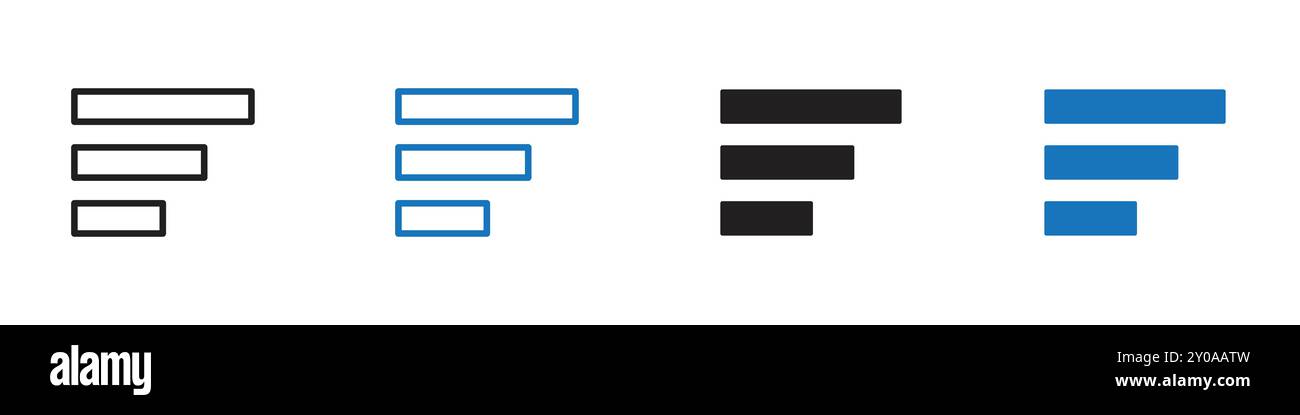 Menu Icon Linear Vector Graphics Sign Or Symbol Set For Web App Ui Stock Vector Image And Art Alamy