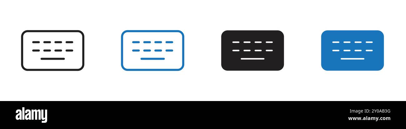 Keyboard icon linear vector graphics sign or symbol set for web app ui Stock Vector Image & Art ...
