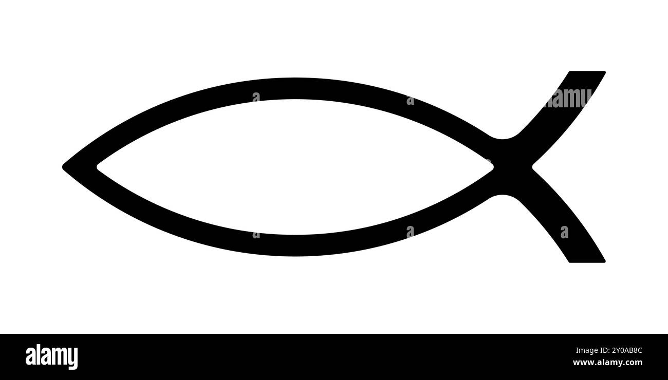 Religious symbol. Jesus fish symbol Stock Vector Image & Art - Alamy