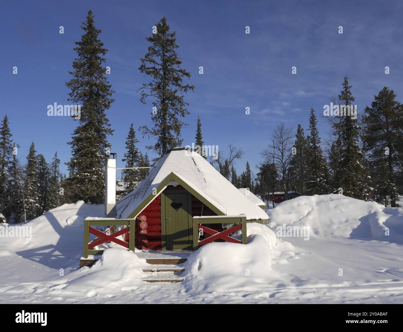Typical swedish wooden hut hi-res stock photography and images - Alamy