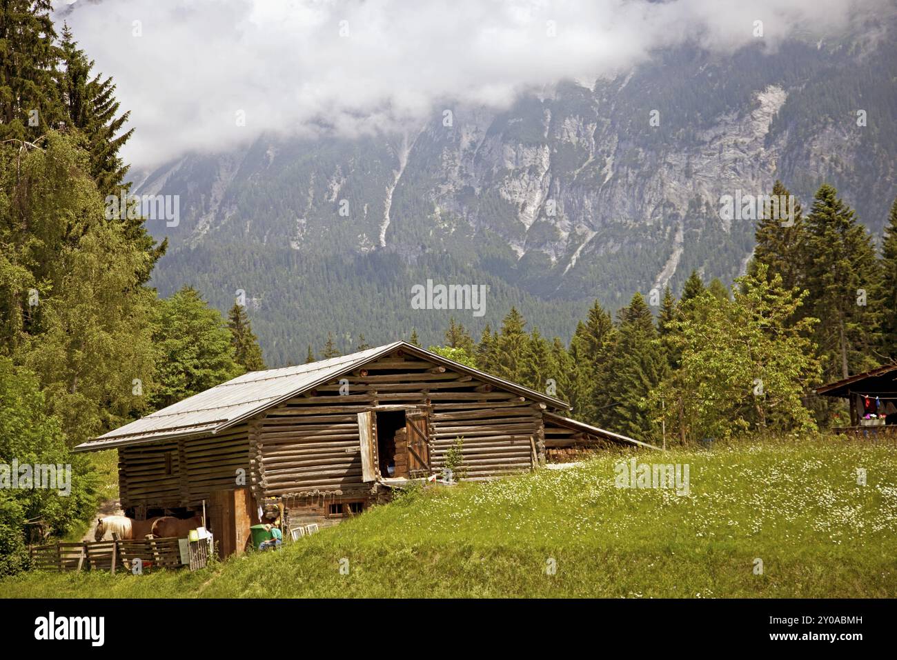 Traditional mountain hut, Switzerland, Europe Stock Photo - Alamy