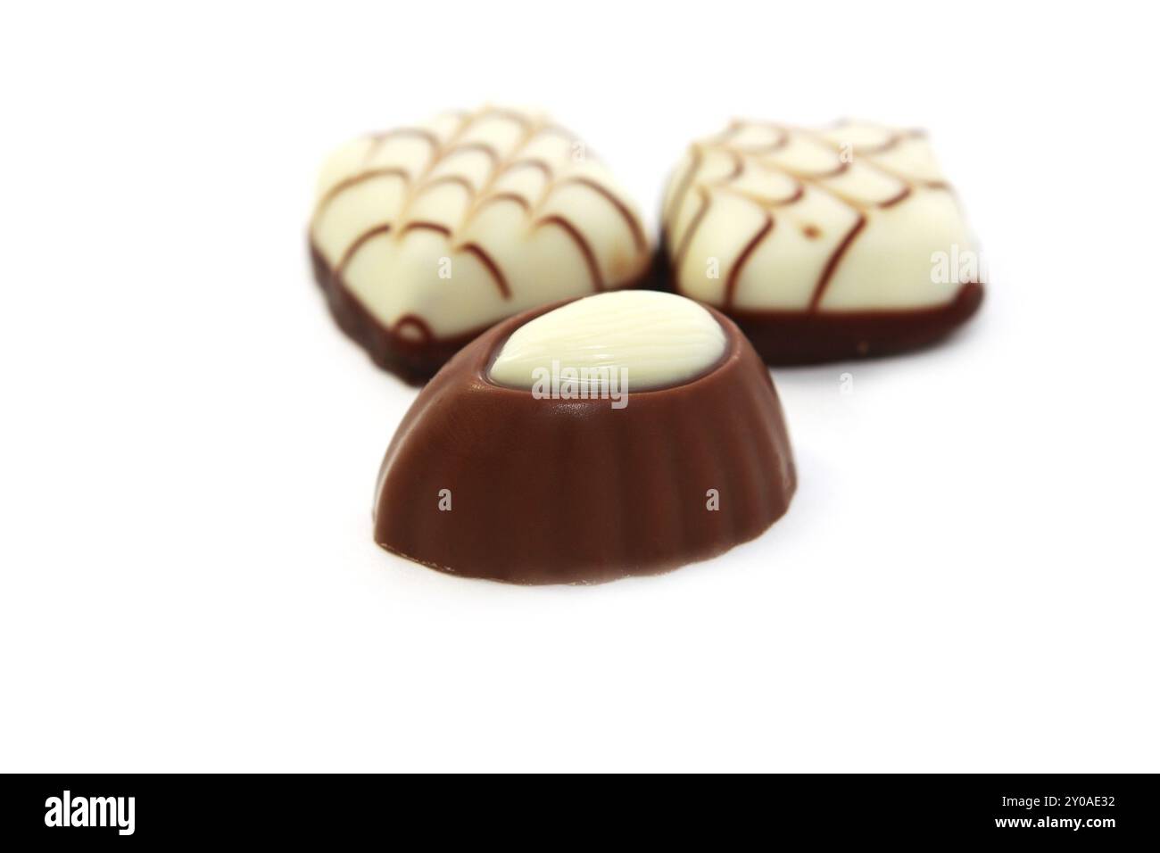 White and milk chocolate Cut Out Stock Images & Pictures - Alamy