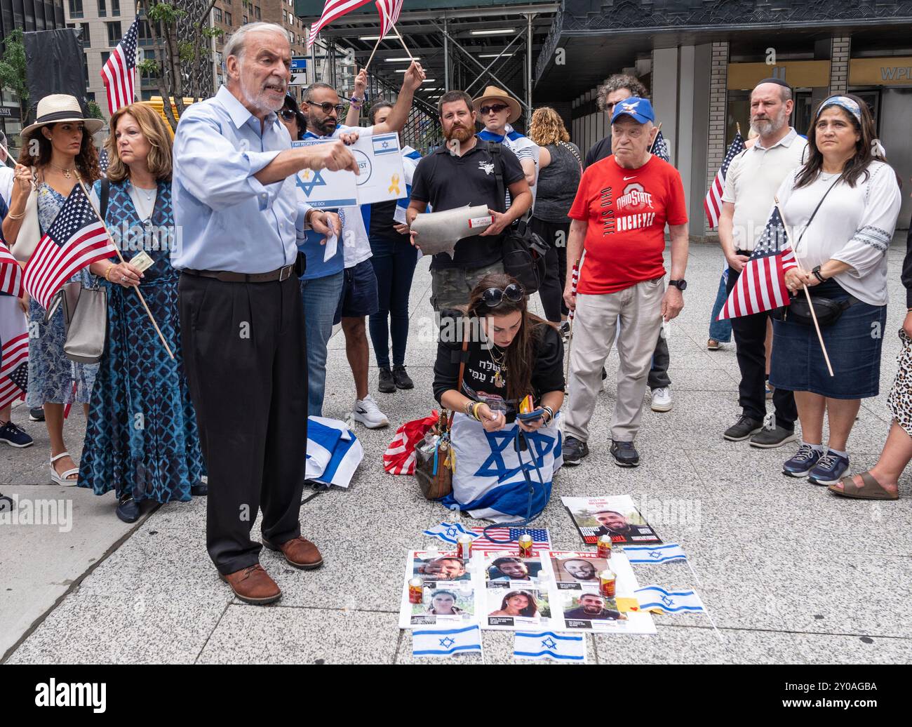 New York, USA, 1 September, 2024: Dov Hikind speaks during memorial ...