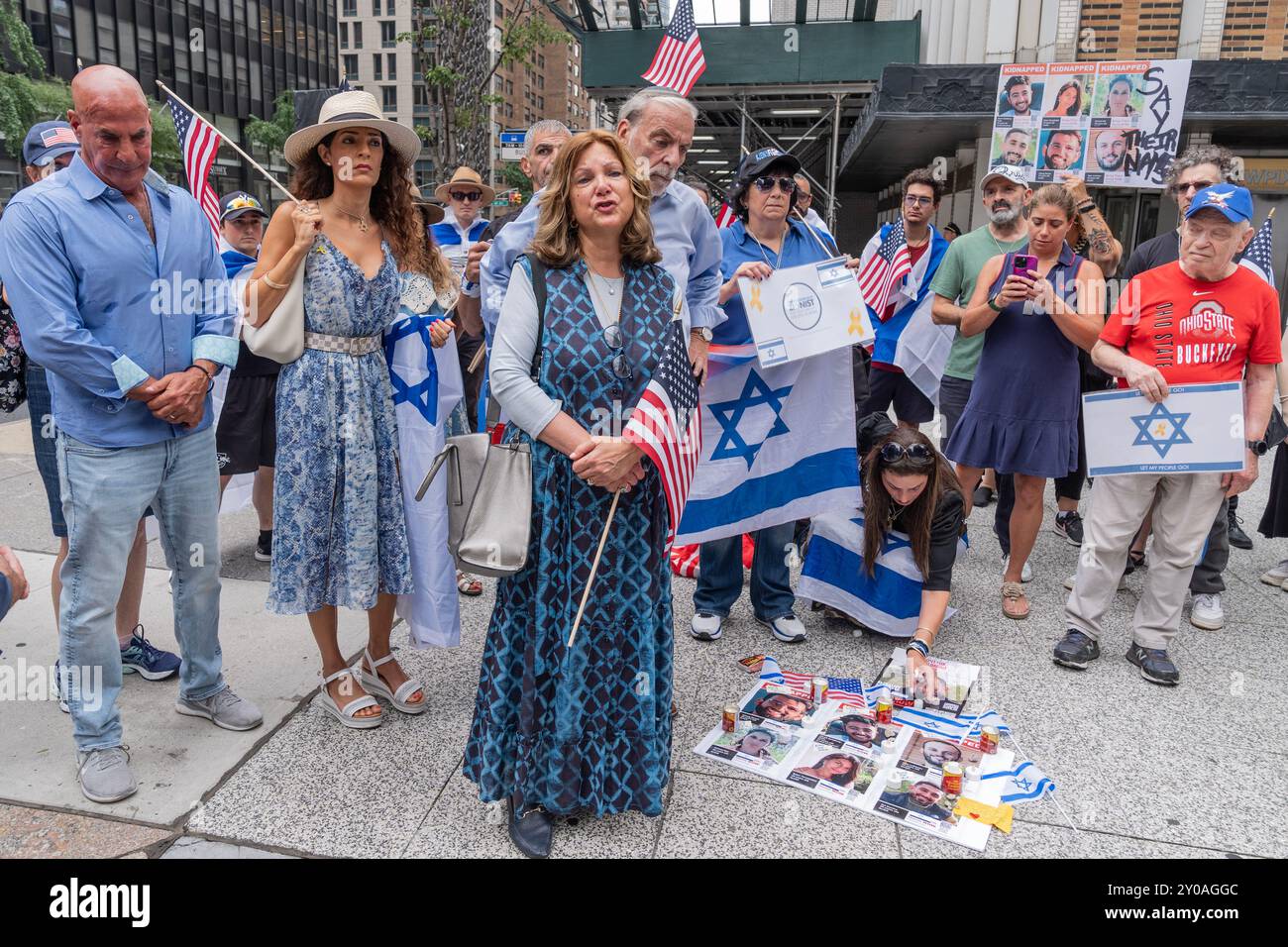 New York, USA, 1 September, 2024: Shani Hikind speaks during memorial ...
